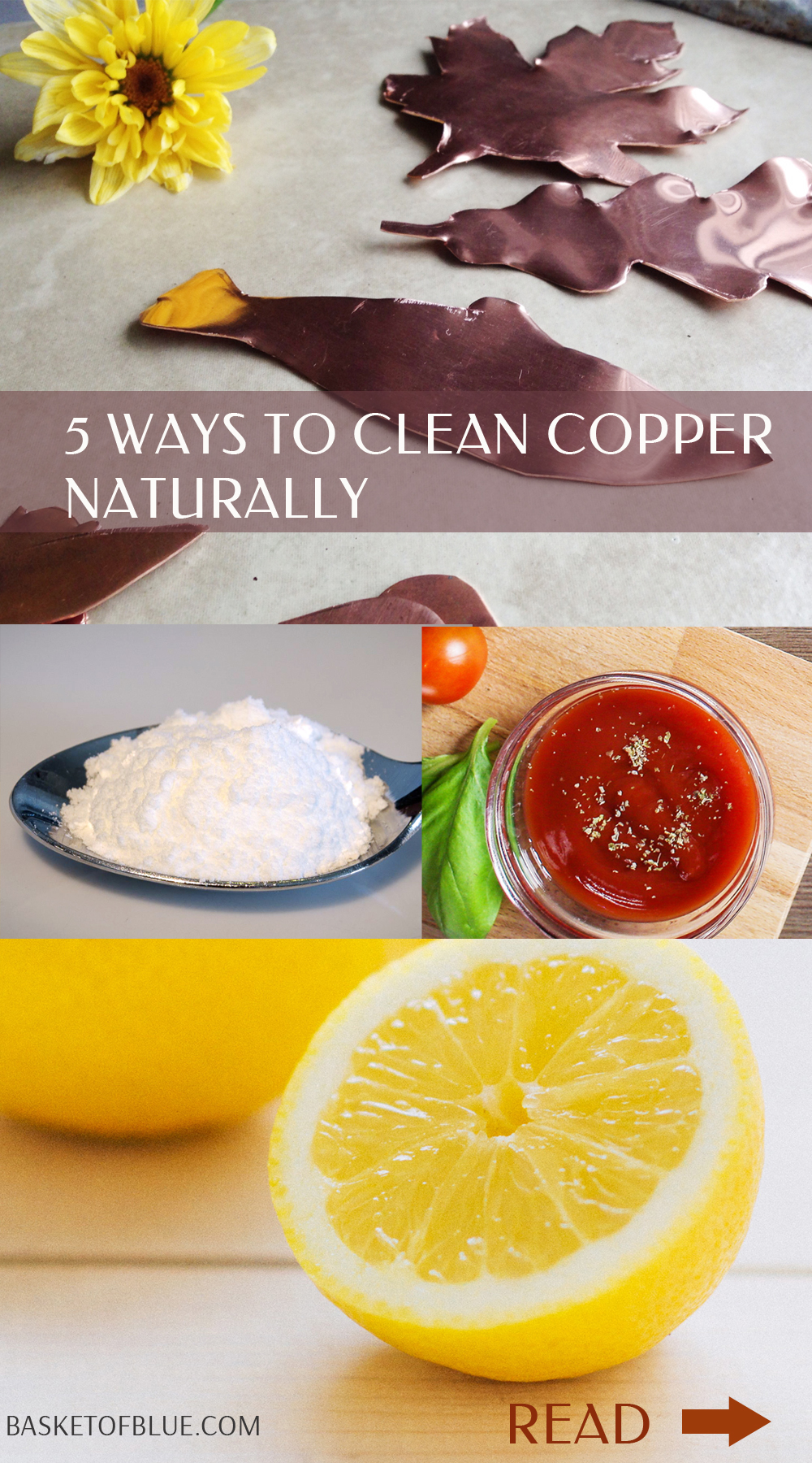 5 Ways to Clean Copper Naturally - Basket of Blue